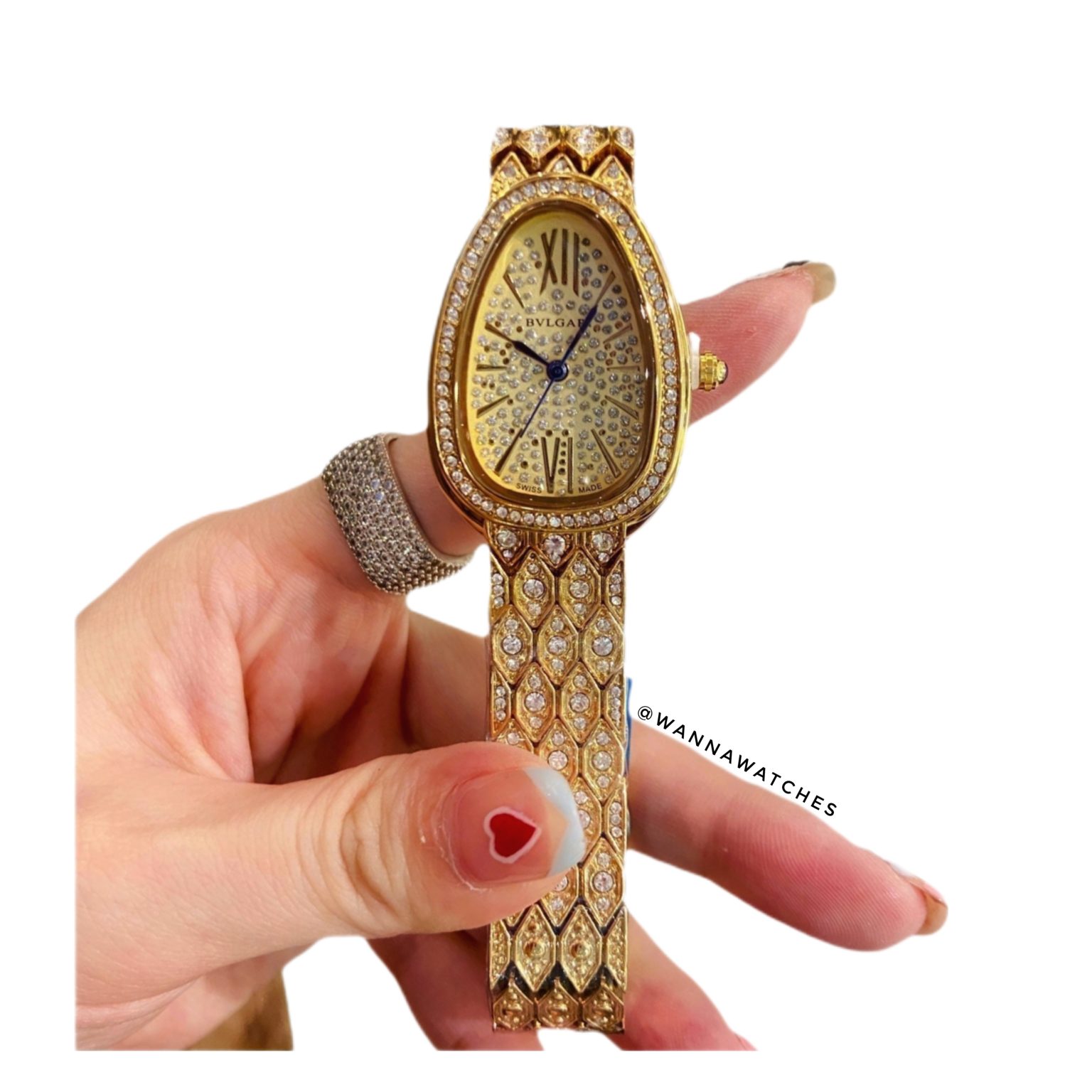 Bulgari Serpenti Seduttori 26 Dorado Completo Diamond - WannaWatches
